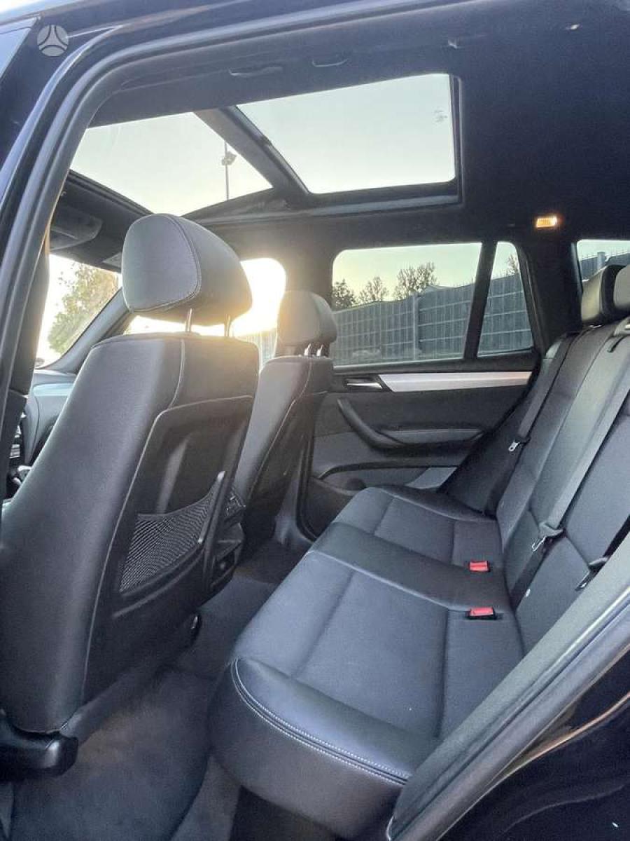 Black BMW X3 2014 in Kaunas, with an engine capacity of 2.00 L and mileage of 179 thousand km for 14990 €, photo 12 on AUTOMOTO.COM.LV