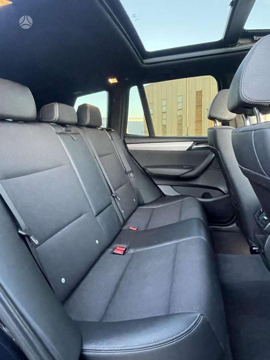 Black BMW X3 2014 in Kaunas, with an engine capacity of 2.00 L and mileage of 179 thousand km for 14990 €, photo 14 on AUTOMOTO.COM.LV