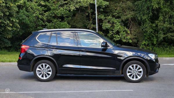 Black BMW X3 2014 in Elektrenai, with an engine capacity of 2.00 L and mileage of 165 thousand km for 13900 €, photo 6 on AUTOMOTO.COM.LV