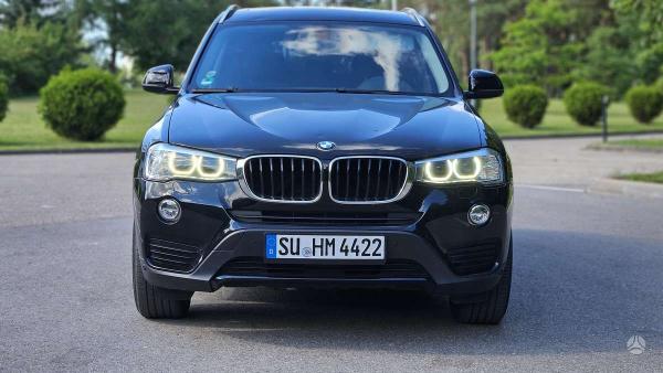 Black BMW X3 2014 in Elektrenai, with an engine capacity of 2.00 L and mileage of 165 thousand km for 13900 €, photo 8 on AUTOMOTO.COM.LV
