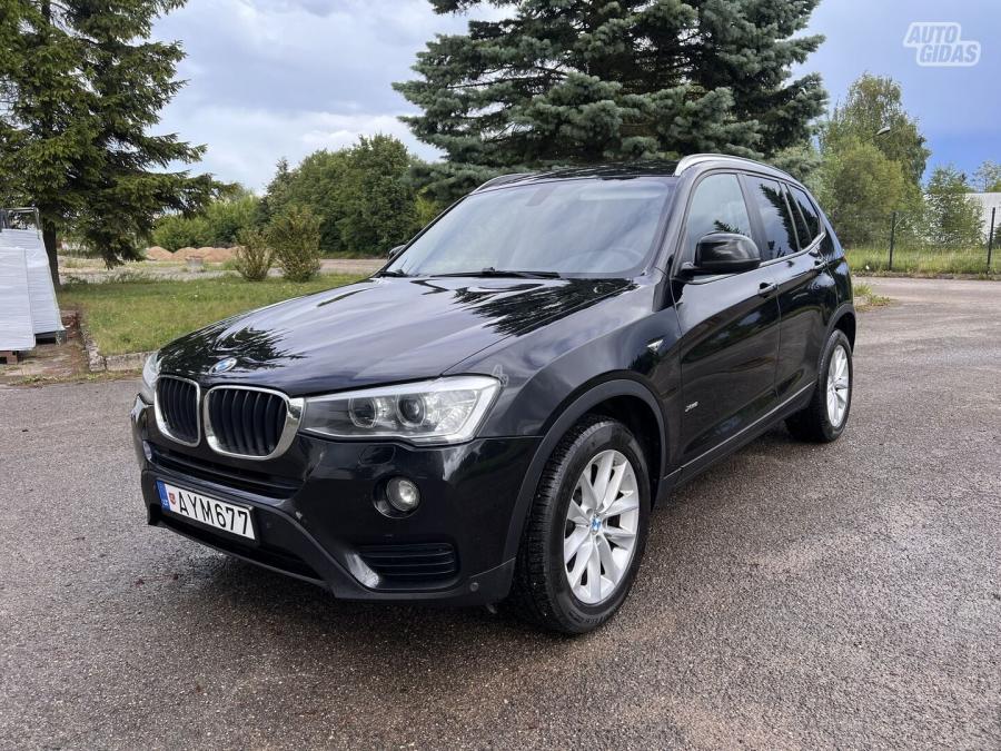 Melns BMW X3 2014 Panevēža, ar dzinēja tilpumu 2.00 L un nobraukumu 314 tūkst. km par 10500 €, foto 1 vietnē AUTOMOTO.COM.LV