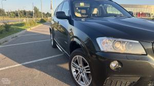 Black BMW X3 2014 in Vilnius, with an engine capacity of 2.00 L and mileage of 370 thousand km for 8799 €, photo 6 on AUTOMOTO.COM.LV