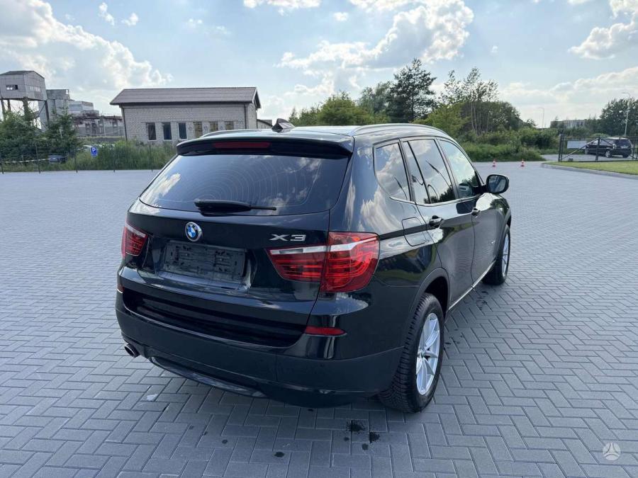 Black BMW X3 2014 in Telschi, with an engine capacity of 2.00 L and mileage of 224 thousand km for 7999 €, photo 7 on AUTOMOTO.COM.LV