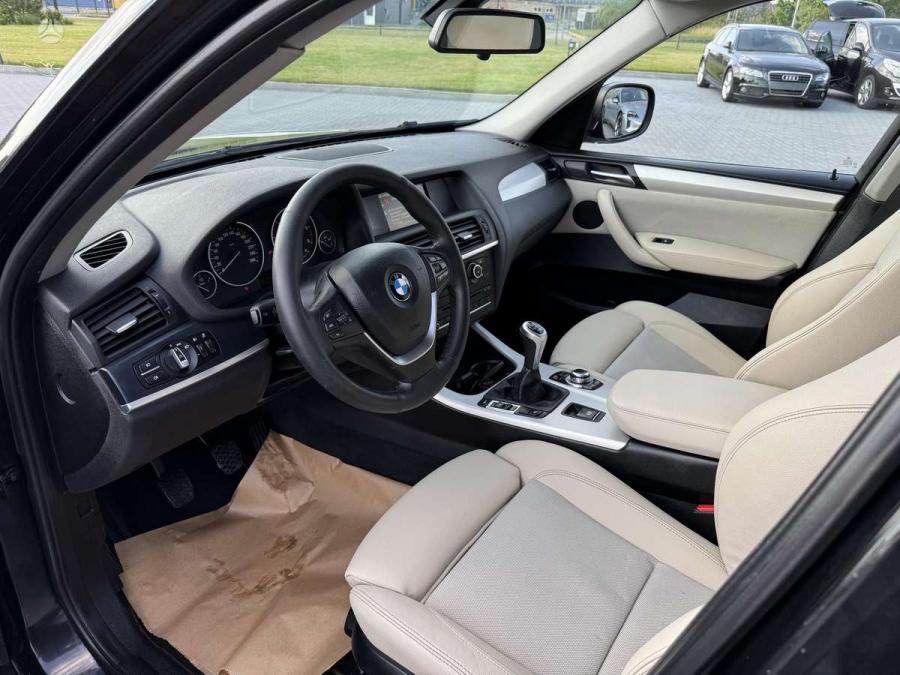 Black BMW X3 2014 in Telschi, with an engine capacity of 2.00 L and mileage of 224 thousand km for 7999 €, photo 14 on AUTOMOTO.COM.LV