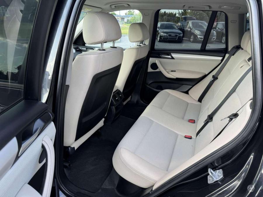 Black BMW X3 2014 in Telschi, with an engine capacity of 2.00 L and mileage of 224 thousand km for 7999 €, photo 16 on AUTOMOTO.COM.LV