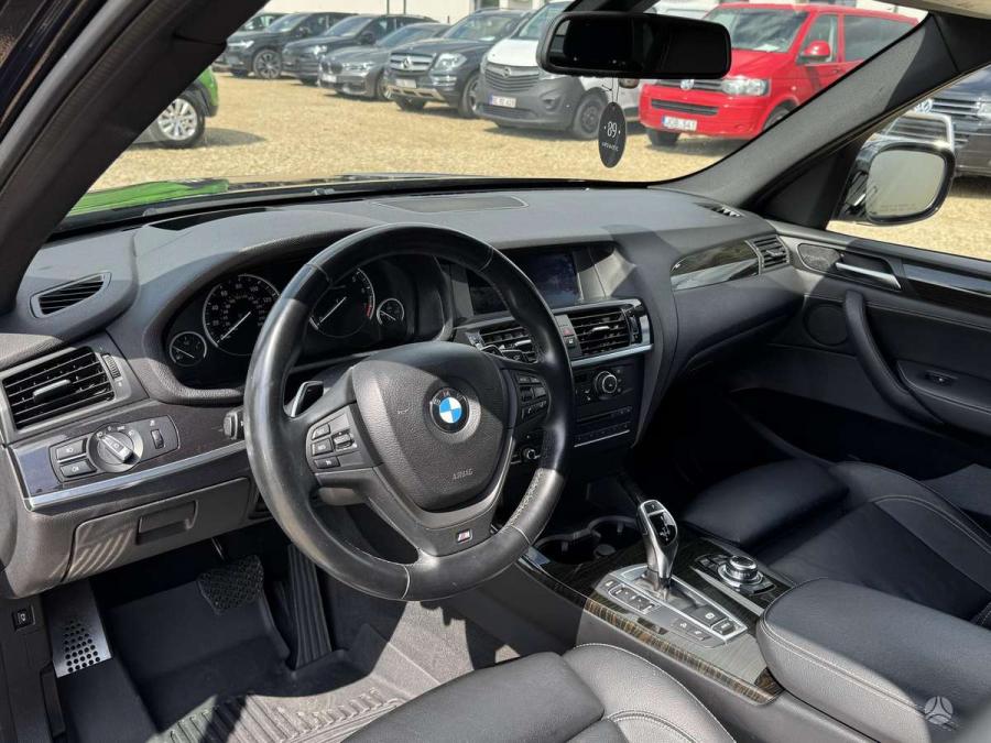 Melns BMW X3 2014 Šauļi, ar dzinēja tilpumu 2.98 L un nobraukumu 236 tūkst. km par 10950 €, foto 12 vietnē AUTOMOTO.COM.LV