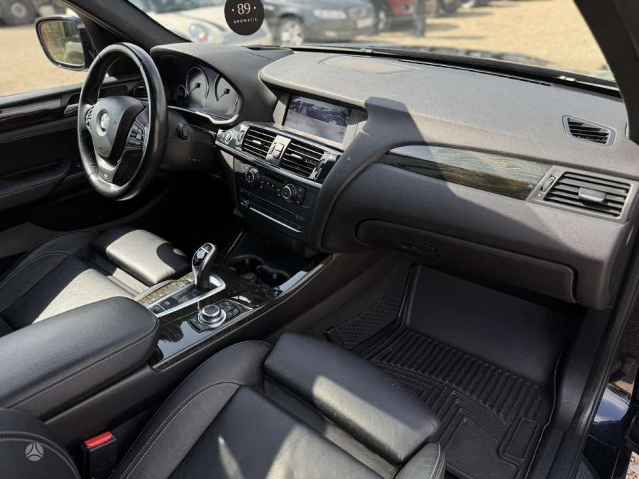 Melns BMW X3 2014 Šauļi, ar dzinēja tilpumu 2.98 L un nobraukumu 236 tūkst. km par 10950 €, foto 15 vietnē AUTOMOTO.COM.LV