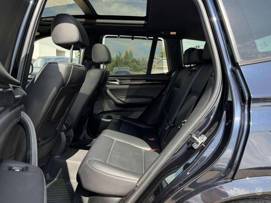 Melns BMW X3 2014 Šauļi, ar dzinēja tilpumu 2.98 L un nobraukumu 236 tūkst. km par 10950 €, foto 17 vietnē AUTOMOTO.COM.LV
