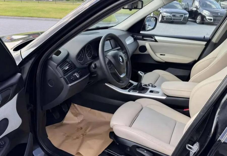 Black BMW X3 2014 in Telschi, with an engine capacity of 2.00 L and mileage of 223 thousand km for 7990 €, photo 12 on AUTOMOTO.COM.LV