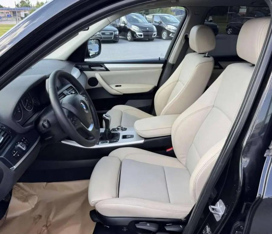 Black BMW X3 2014 in Telschi, with an engine capacity of 2.00 L and mileage of 223 thousand km for 7990 €, photo 13 on AUTOMOTO.COM.LV