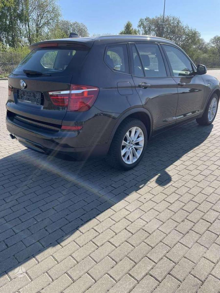 Melns BMW X3 2014 Marijampole, ar dzinēja tilpumu 2.00 L un nobraukumu 205 tūkst. km par 12200 €, foto 4 vietnē AUTOMOTO.COM.LV