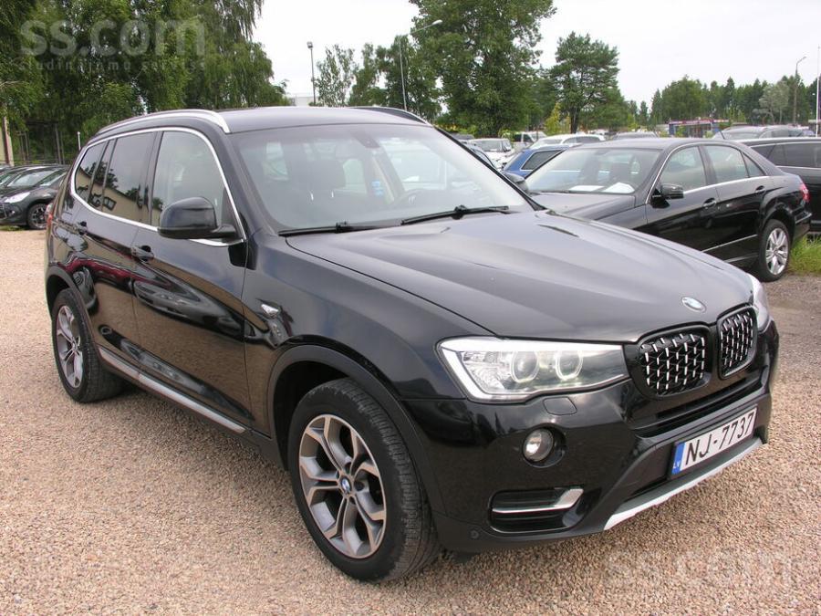 Black BMW X3 2014 in Riga, with an engine capacity of 2.00 L and mileage of 213 thousand km for 12200 €, photo 3 on AUTOMOTO.COM.LV