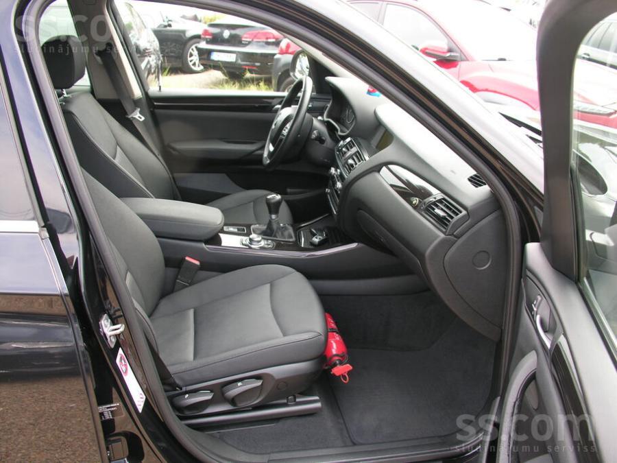 Black BMW X3 2014 in Riga, with an engine capacity of 2.00 L and mileage of 213 thousand km for 12200 €, photo 7 on AUTOMOTO.COM.LV
