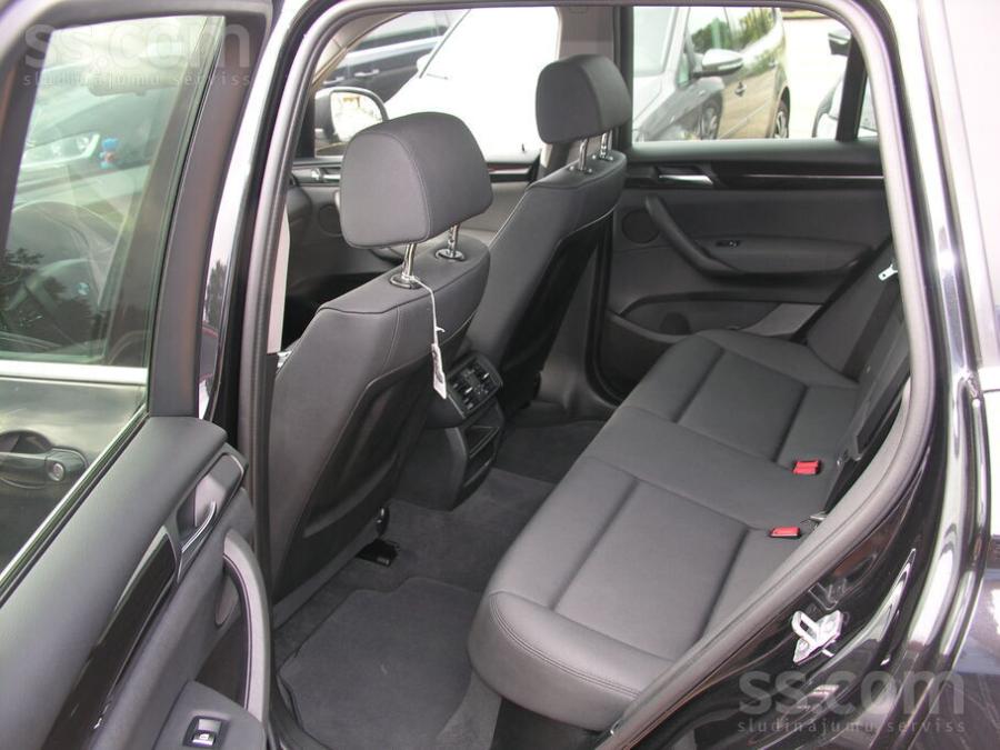 Black BMW X3 2014 in Riga, with an engine capacity of 2.00 L and mileage of 213 thousand km for 12200 €, photo 9 on AUTOMOTO.COM.LV