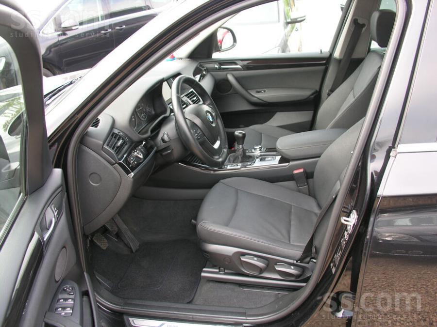 Black BMW X3 2014 in Riga, with an engine capacity of 2.00 L and mileage of 213 thousand km for 12200 €, photo 10 on AUTOMOTO.COM.LV