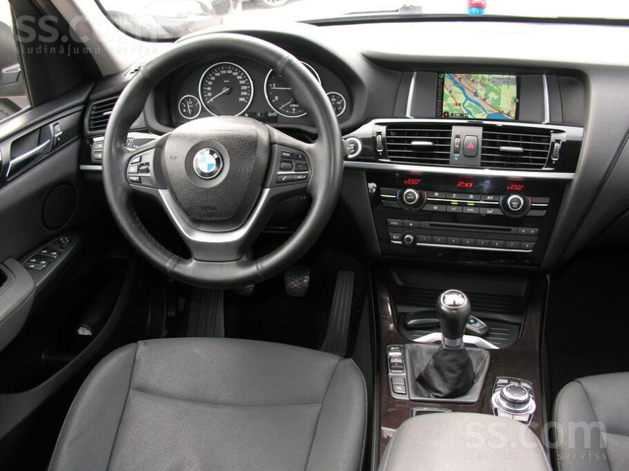 Black BMW X3 2014 in Riga, with an engine capacity of 2.00 L and mileage of 213 thousand km for 12200 €, photo 16 on AUTOMOTO.COM.LV