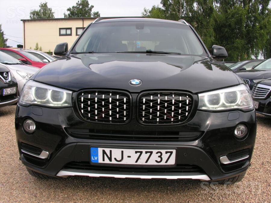 Black BMW X3 2014 in Riga, with an engine capacity of 2.00 L and mileage of 213 thousand km for 12200 €, photo 18 on AUTOMOTO.COM.LV