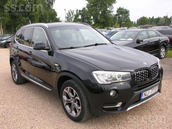 Black BMW X3 2014 in Riga, with an engine capacity of 2.00 L and mileage of 213 thousand km for 12200 €, photo 2 on AUTOMOTO.COM.LV