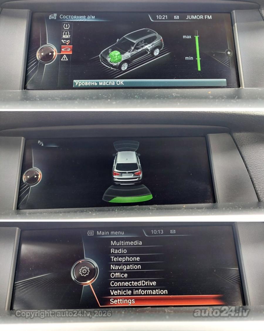 Melns BMW X3 2014 Tallina, ar dzinēja tilpumu 2.00 L un nobraukumu 187 tūkst. km par 12900 €, foto 18 vietnē AUTOMOTO.COM.LV