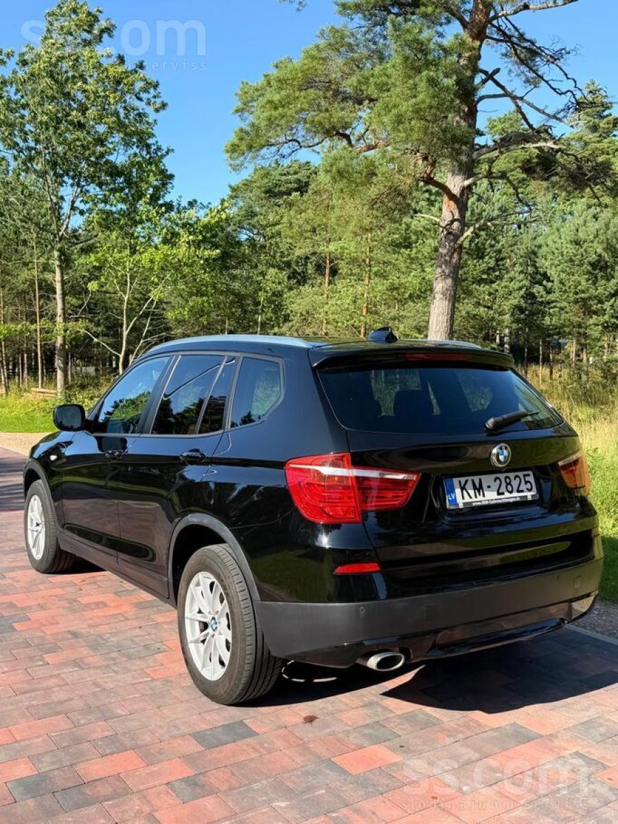 Black BMW X3 2014 in Ventspils, with an engine capacity of 2.00 L and mileage of 126 thousand km for 14600 €, photo 3 on AUTOMOTO.COM.LV