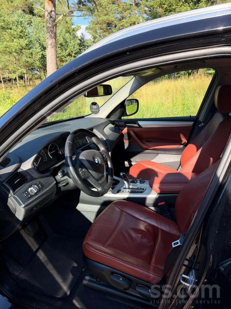 Black BMW X3 2014 in Ventspils, with an engine capacity of 2.00 L and mileage of 126 thousand km for 14600 €, photo 4 on AUTOMOTO.COM.LV
