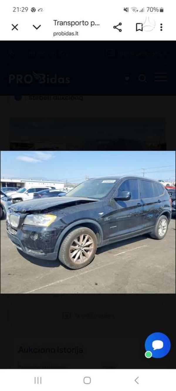 Black BMW X3 2014 in Klaipeda, with an engine capacity of 2.00 L and mileage of 222 thousand km for 5555 €, photo 2 on AUTOMOTO.COM.LV