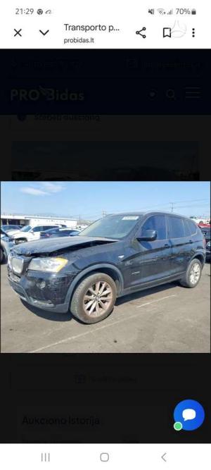 Melns BMW X3 2014 Klaipėda, ar dzinēja tilpumu 2.00 L un nobraukumu 222 tūkst. km par 5555 €, foto 3 vietnē AUTOMOTO.COM.LV