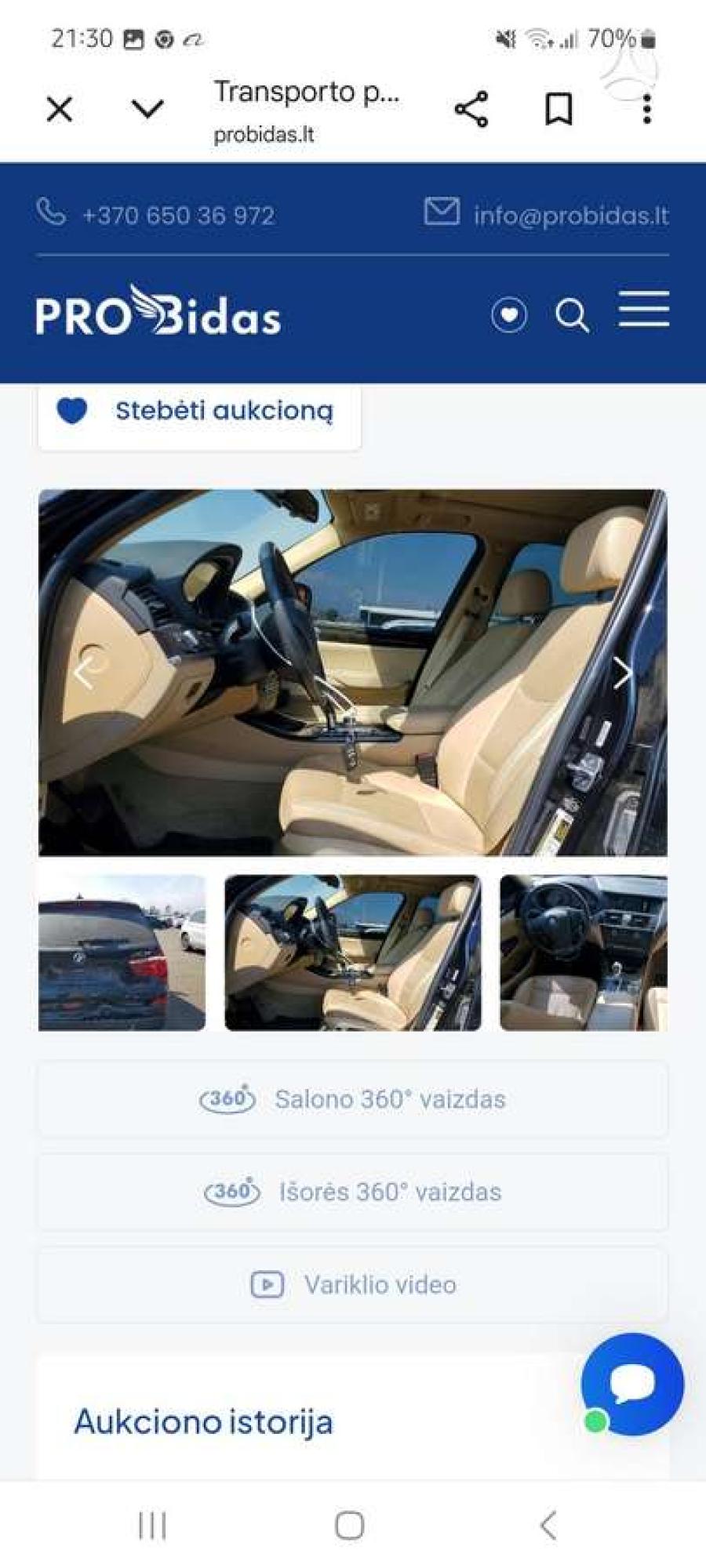 Melns BMW X3 2014 Klaipėda, ar dzinēja tilpumu 2.00 L un nobraukumu 222 tūkst. km par 5555 €, foto 5 vietnē AUTOMOTO.COM.LV