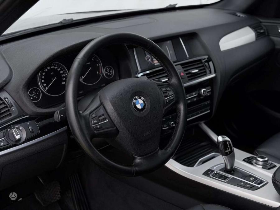 Black BMW X3 2014 in Vilnius, with an engine capacity of 2.00 L and mileage of 298 thousand km for 11000 €, photo 10 on AUTOMOTO.COM.LV