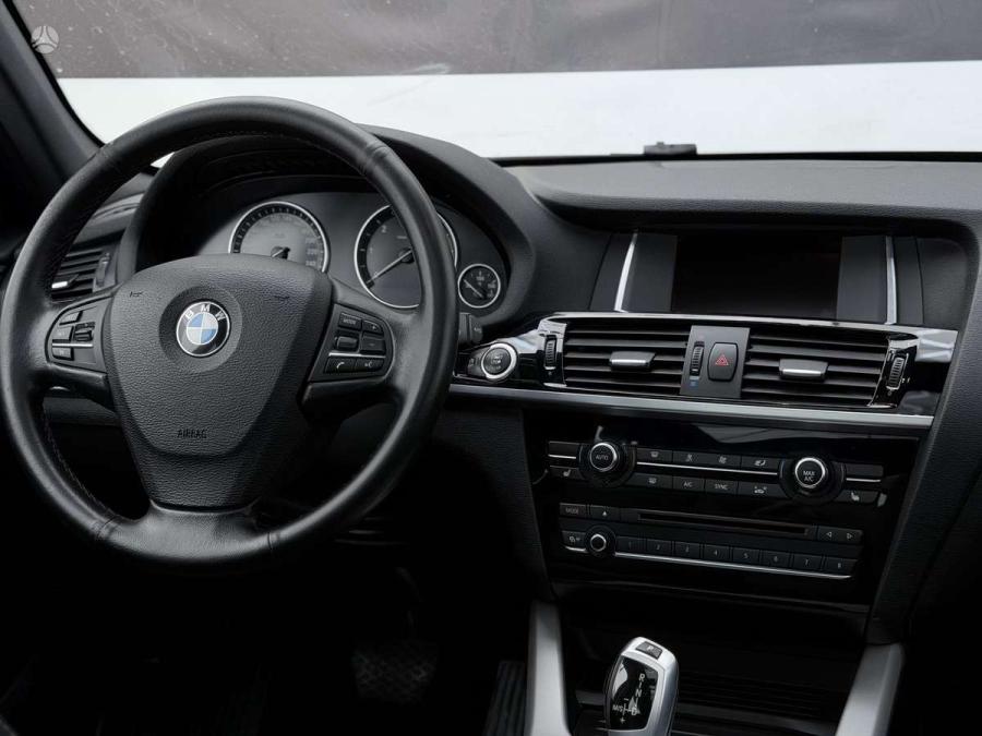 Black BMW X3 2014 in Vilnius, with an engine capacity of 2.00 L and mileage of 298 thousand km for 11000 €, photo 19 on AUTOMOTO.COM.LV