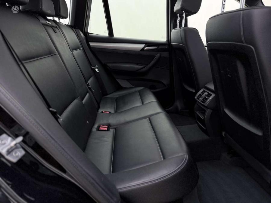 Black BMW X3 2014 in Vilnius, with an engine capacity of 2.00 L and mileage of 298 thousand km for 10700 €, photo 15 on AUTOMOTO.COM.LV