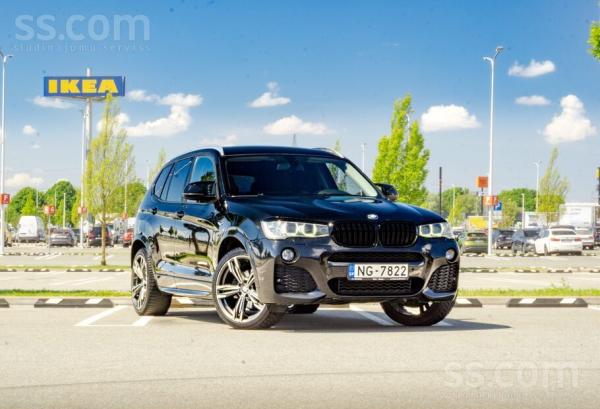 Black BMW X3 2014 in Riga, with an engine capacity of 2.00 L and mileage of 264 thousand km for 9590 €, photo 2 on AUTOMOTO.COM.LV