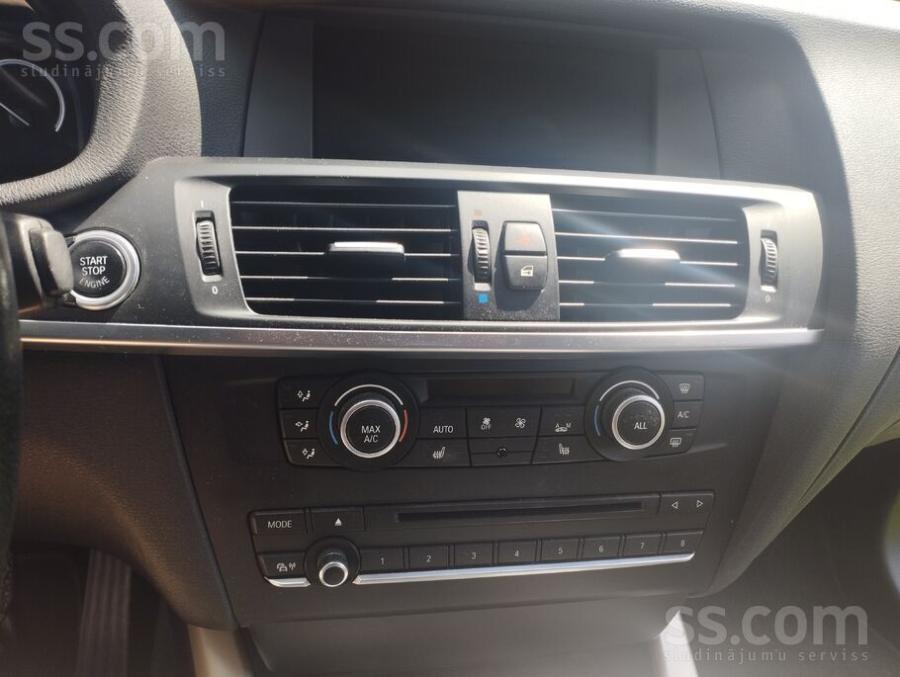 Black BMW X3 2014 in Riga, with an engine capacity of 2.00 L and mileage of 310 thousand km for 12000 €, photo 3 on AUTOMOTO.COM.LV