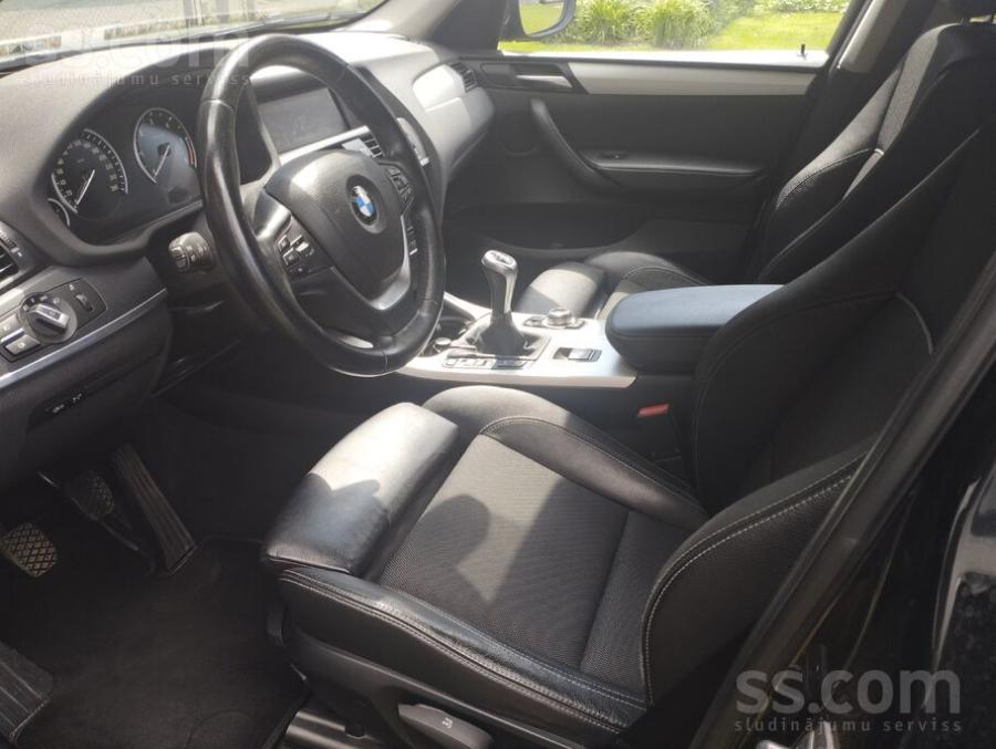 Black BMW X3 2014 in Riga, with an engine capacity of 2.00 L and mileage of 310 thousand km for 12000 €, photo 14 on AUTOMOTO.COM.LV