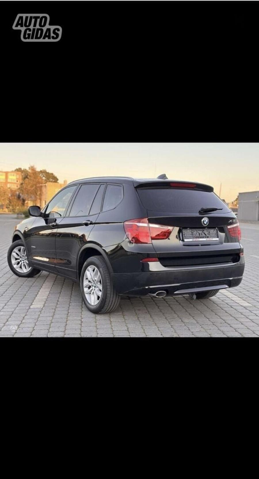 Black BMW X3 2014 in Panevezys, with an engine capacity of 2.00 L and mileage of 327 thousand km for 9200 €, photo 4 on AUTOMOTO.COM.LV