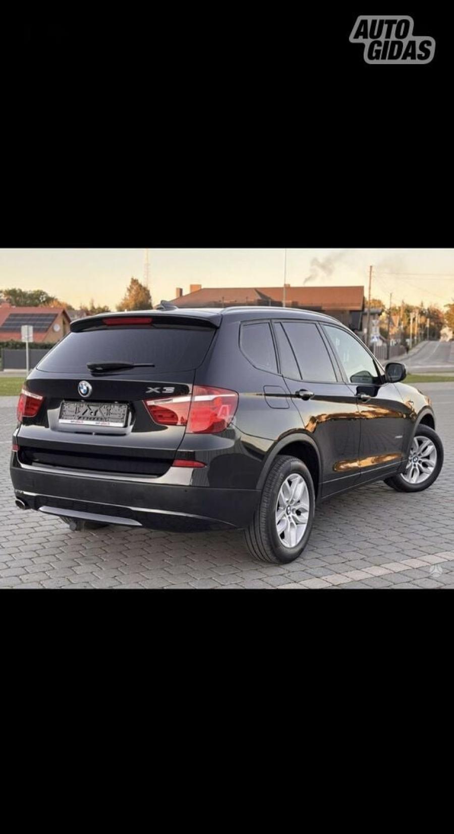 Black BMW X3 2014 in Panevezys, with an engine capacity of 2.00 L and mileage of 327 thousand km for 9200 €, photo 11 on AUTOMOTO.COM.LV