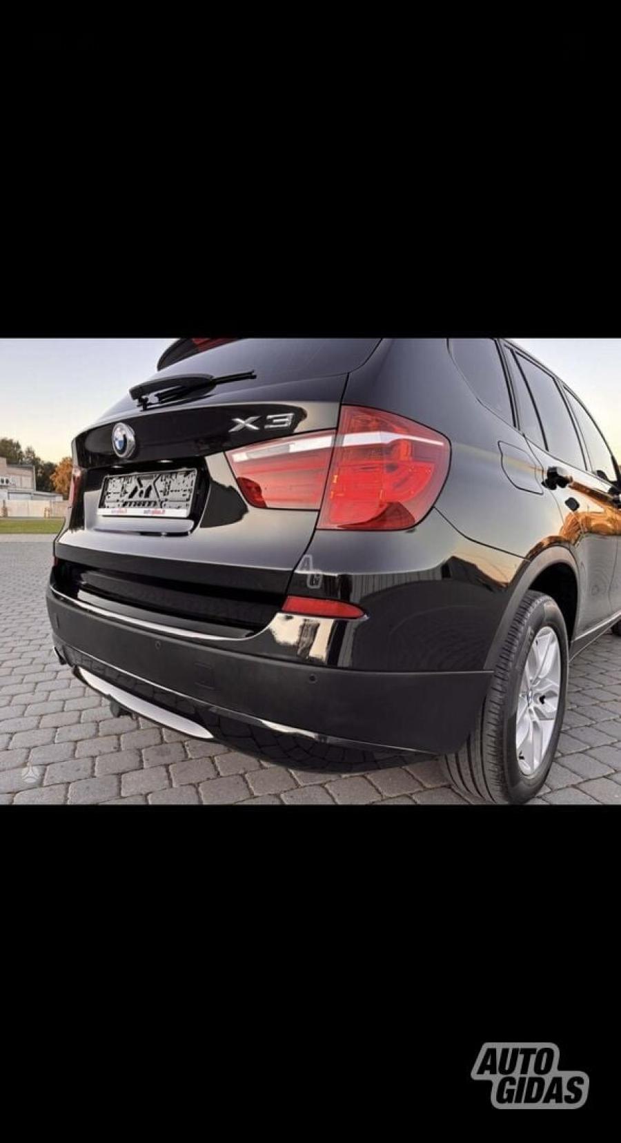 Black BMW X3 2014 in Panevezys, with an engine capacity of 2.00 L and mileage of 327 thousand km for 9200 €, photo 15 on AUTOMOTO.COM.LV