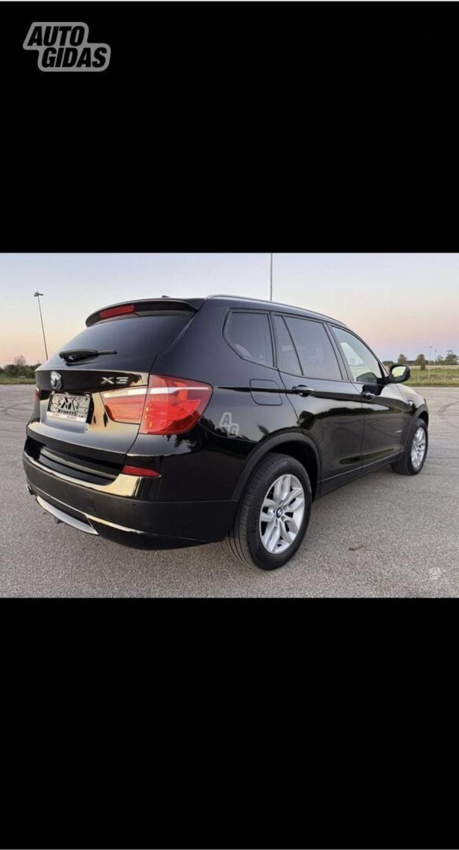 Black BMW X3 2014 in Panevezys, with an engine capacity of 2.00 L and mileage of 327 thousand km for 9200 €, photo 17 on AUTOMOTO.COM.LV
