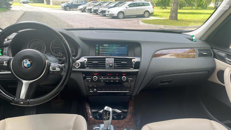 Black BMW X3 2014 in Panevezys, with an engine capacity of 2.00 L and mileage of 327 thousand km for 9200 €, photo 35 on AUTOMOTO.COM.LV