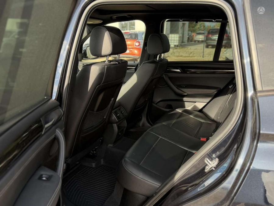 Black BMW X3 2014 in Siauliai, with an engine capacity of 2.98 L and mileage of 236 thousand km for 10500 €, photo 15 on AUTOMOTO.COM.LV