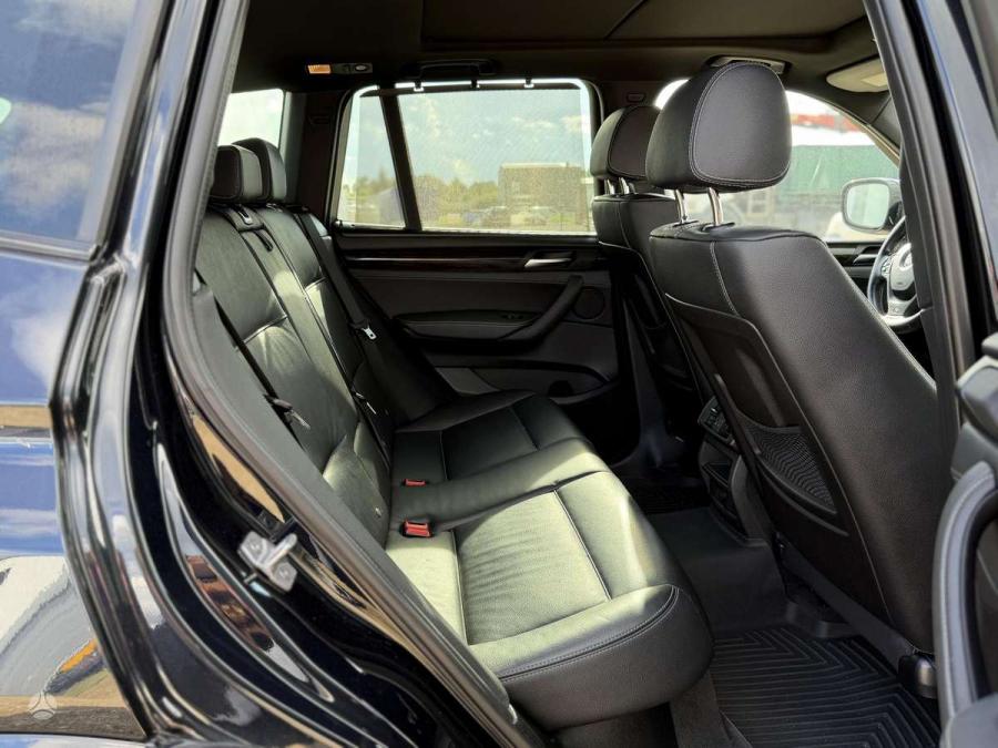 Black BMW X3 2014 in Siauliai, with an engine capacity of 2.98 L and mileage of 236 thousand km for 10500 €, photo 16 on AUTOMOTO.COM.LV