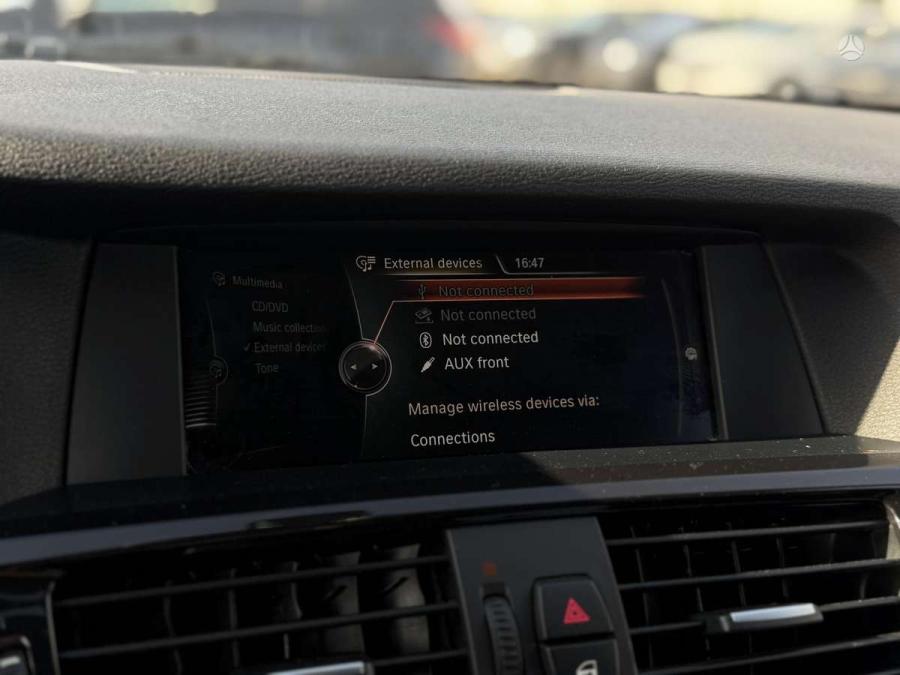 Black BMW X3 2014 in Siauliai, with an engine capacity of 2.98 L and mileage of 236 thousand km for 10500 €, photo 22 on AUTOMOTO.COM.LV