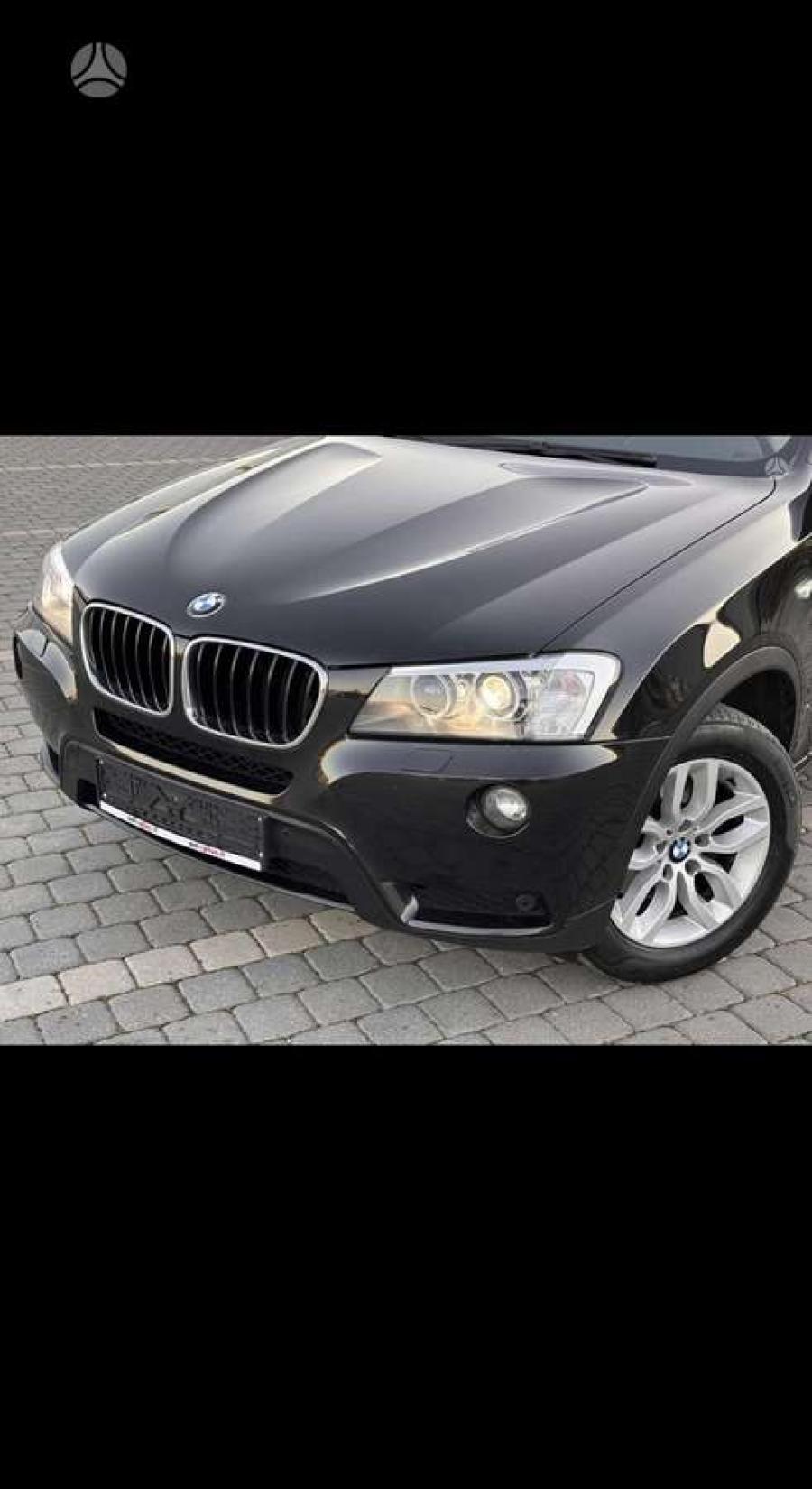 Melns BMW X3 2014 Panevēža, ar dzinēja tilpumu 2.00 L un nobraukumu 327 tūkst. km par 9000 €, foto 3 vietnē AUTOMOTO.COM.LV