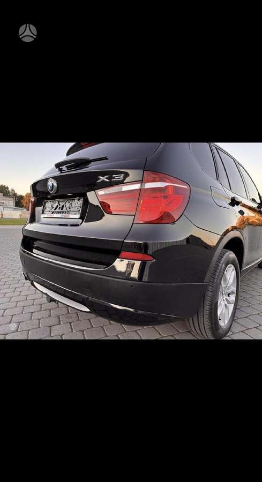 Melns BMW X3 2014 Panevēža, ar dzinēja tilpumu 2.00 L un nobraukumu 327 tūkst. km par 9000 €, foto 14 vietnē AUTOMOTO.COM.LV