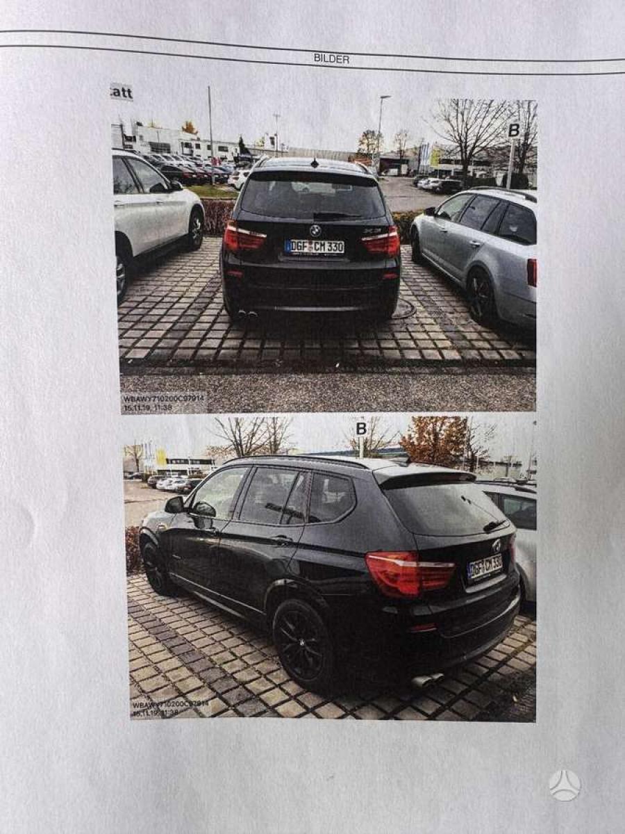 Черный БМВ Х3 2014 в Паневежис, объемом двигателя 2.99 л и пробегом 265 тыс. км за 13900 €, фото 20 на AUTOMOTO.COM.LV