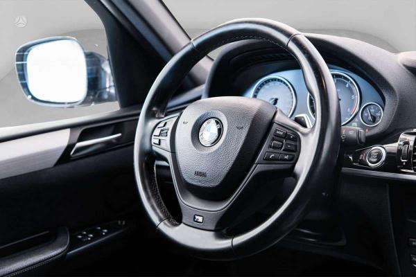 Black BMW X3 2014 in Kaunas, with an engine capacity of 2.00 L and mileage of 298 thousand km for 10590 €, photo 7 on AUTOMOTO.COM.LV