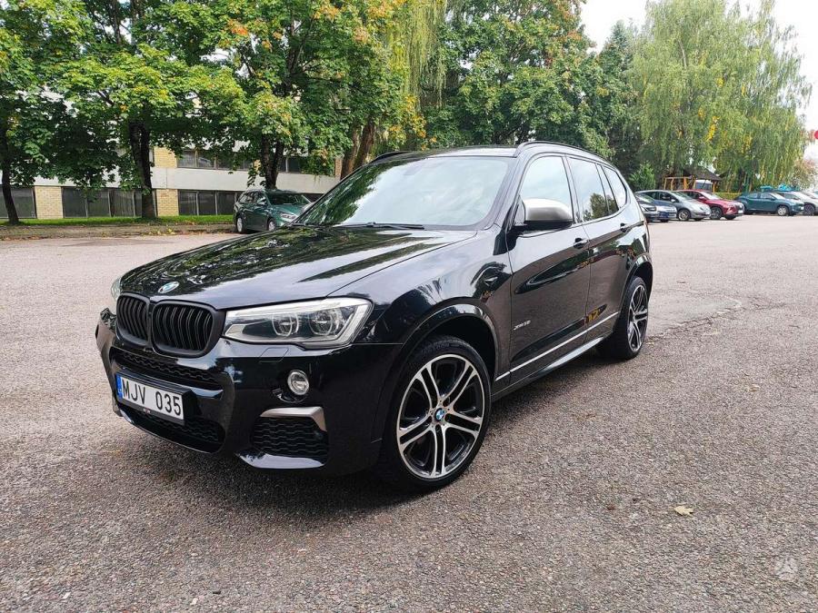 Black BMW X3 2014 in Vilnius, with an engine capacity of 2.98 L and mileage of 282 thousand km for 10900 €, photo 1 on AUTOMOTO.COM.LV