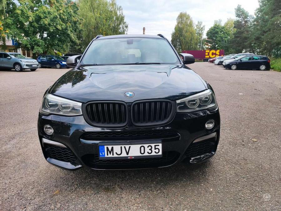Black BMW X3 2014 in Vilnius, with an engine capacity of 2.98 L and mileage of 282 thousand km for 10900 €, photo 4 on AUTOMOTO.COM.LV