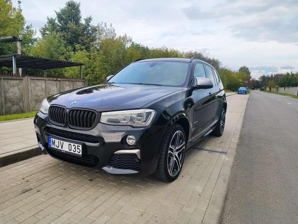 Melns BMW X3 2014 Viļņa, ar dzinēja tilpumu 2.98 L un nobraukumu 282 tūkst. km par 10900 €, foto 5 vietnē AUTOMOTO.COM.LV
