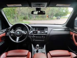 Black BMW X3 2014 in Vilnius, with an engine capacity of 2.98 L and mileage of 282 thousand km for 10900 €, photo 14 on AUTOMOTO.COM.LV